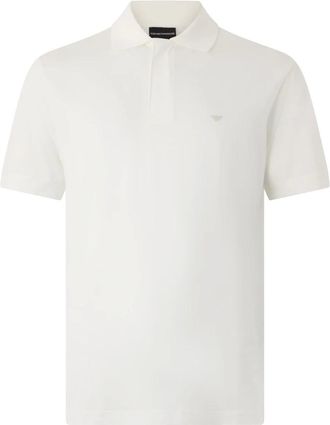 Emporio Armani Homme, Tops, Blanc, Taille: 2XL Polo avec logo