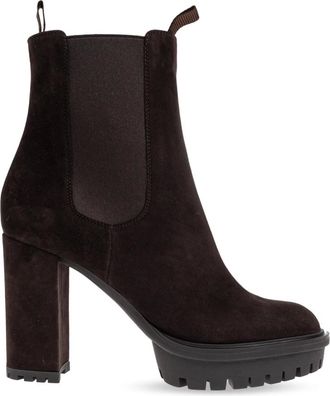 Gianvito Rossi Femme, Chaussures, Brun, Taille: 39 EU Barry Bootie