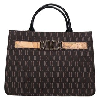 Alviero Martini 1A Classe Handtasche mit geometrischem Muster - - Bags - Damen - Schwarzk - ONE SIZE