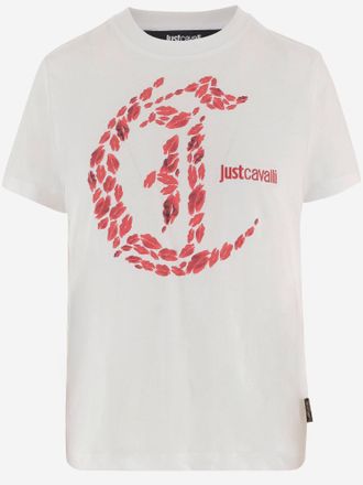 Just Cavalli T-shirt en coton imprim&eacute; Just Cavalli