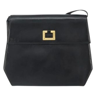 Ferragamo Sac bandouli&egrave;re en cuir Pre-owned - Femme - Pre-owned - Noir - Taille: ONE Size