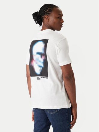 Karl Lagerfeld T-Shirt B1M17069 Wei&szlig; Regular Fit
