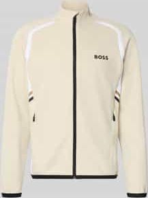 HUGO BOSS Regular Fit Trainingsjacke mit Passeins&auml;tzen Modell TOC SPIN FZ