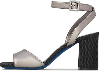 Loriblu Femme, Chaussures, Gris, Taille: 41 EU Sandales &agrave; Bride Cheville et Large Bande Avant