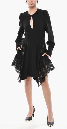 Stella McCartney Flared Dress CELESTE with Lace Inserts Stella McCartney
