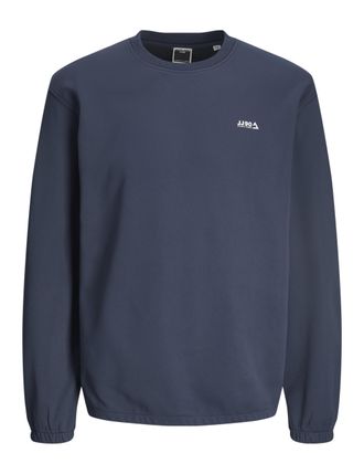 Jack & Jones JACK&JONES Herren Jcobasic Sweat Crew Neck Sweatshirt, Navy Blazer, S