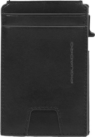 Piquadro unisex, Accessoires, Noir, Taille: ONE Size Porte-cartes Pop-up avec fen&ecirc;tre didentification &agrave; rabat