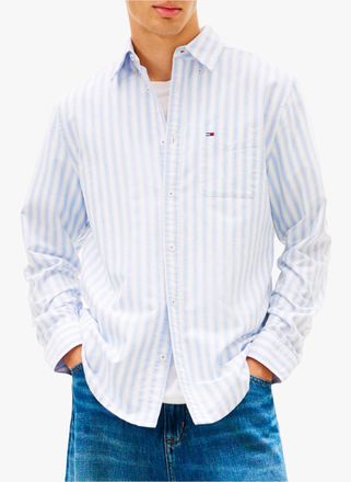 Tommy Hilfiger Chemise col am&eacute;ricain &agrave; rayures en coton