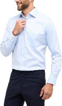 Eterna Homme Chemise en Coton Modern FIT 1/1 Bleu Clair 48_H_1/1