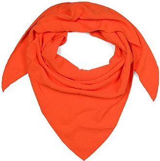 styleBREAKER foulard triangle en mousseline pour femme en 100% coton | foulard uni doux et l&eacute;ger pour femme | &eacute;charpe styl&eacute;e pour toutes les saisons - Fabriqu&eacute; en 