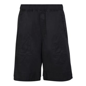 44 Label Group Homme, Shorts, Noir, Taille: S Shorts Bermuda en Coton Noir Ss23