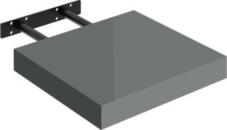 Woltu Wandregal Regal Wand Schweberegal Regalbrett Wandboard mit Metallhalterung, unsichtbare Montage, f&uuml;r K&uuml;che Badezimmer Wohnzimmer Schlafzimmer, aus MDF