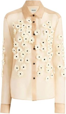 Khaite Femme, Blouses et Chemises, Beige, Taille: 38 FR Shirt