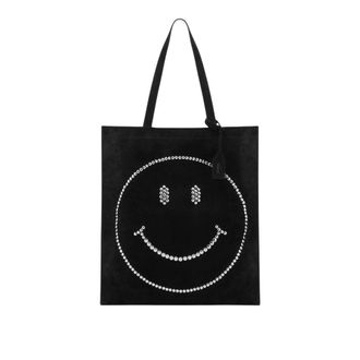 Moschino Femme, Sacs, Noir, Taille: ONE Size Smiley Tote Bag