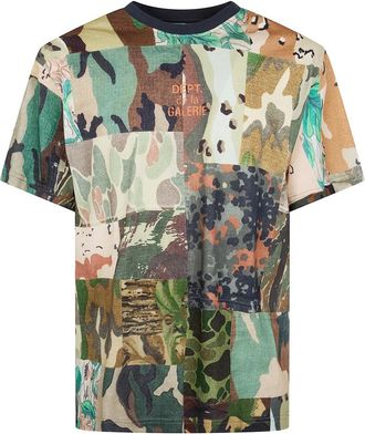 Gallery Dept. Homme, Tops, Multicolore, Taille: M Mixed Camo Tee