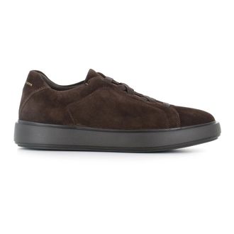 Officine Creative Braune Wildleder-Sneaker Elastische Kreuze - - Shoes - Herren - Braun - 42 EU