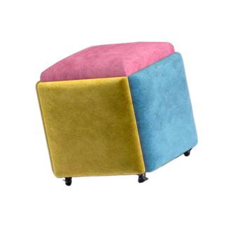 Generic 5-in-1-Stapelhocker, Schlafzimmer-Fu&szlig;st&uuml;tze, Ottomane, Eingangshocker-Set, for Balkon, Garten, Innenhof, B&uuml;ro (35 x 35 cm/45 x 45 cm)(Color 6,35x35x35