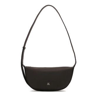 Kazar Dunkelbraune Handtasche mit silbernen Details - - Bags - Damen - Braun - ONE SIZE