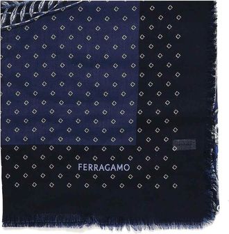 Ferragamo &Eacute;charpe - Bleu