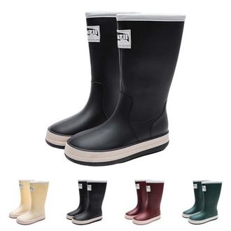 Generic Bottes en caoutchouc pour femme - Imperm&eacute;ables - Larges - L&eacute;g&egrave;res - Pour le travail et le jardin - Pour lext&eacute;rieur, la neige et la pluie - Longueur ge