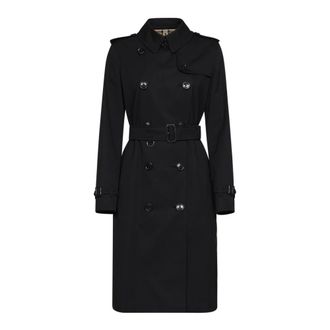 Burberry Femme, Manteaux, Noir, Taille: 36 FR Trench-coat double boutonnage