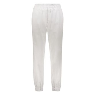Moorer Pantalon de jogging d&eacute;contract&eacute; - Femme - Pantalons - Blanc - Taille: 36 FR