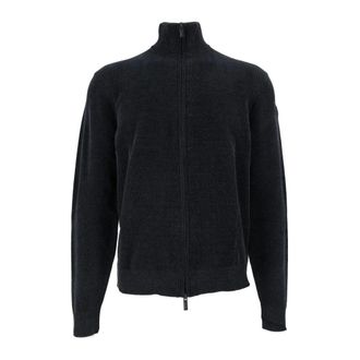 Roberto Ricci Design Velours Full Zip Tricot - Homme - Pulls - Bleu - Taille: 2XL