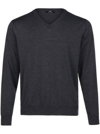Peter Hahn V-Pullover Peter Hahn grau