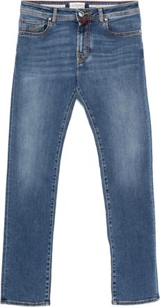 Jacob Cohen jean en coton mélangé - Bleu