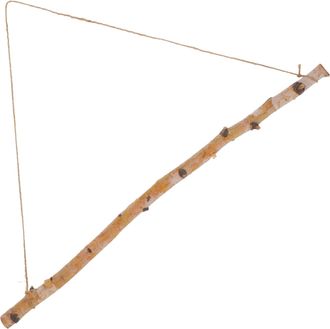 Cabilock Baumzweig-dekor Boho-wandkunst Aus Holz Hängend Für Bauernhaus-wanddekor Rustikales Holzscheit-hängedekor Wandbehangstange Mit Kleiderstange