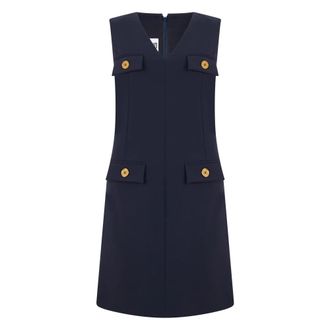 Moschino &Auml;rmelloses Kleid - - Dresses - Damen - Blau - XS