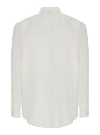 Saint Laurent Cotton Button-Up Shirt - White