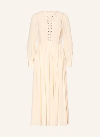 Ulla Johnson Ulla Johnson Seidenkleid Veria Mit Plissees weiss