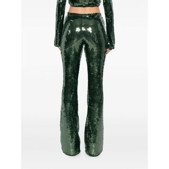 Os&eacute;ree Sequins Trousers - Green