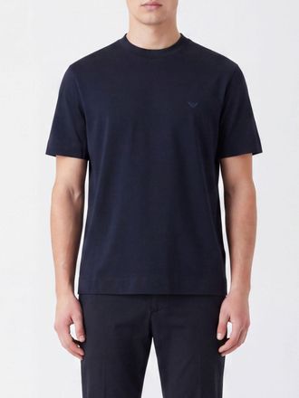 Emporio Armani T-shirt basique &agrave; manches courtes et col rond en pur coton