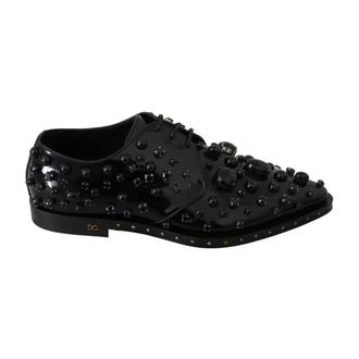 Dolce & Gabbana Verzierte Lackleder-Loafer - - Shoes - Damen - Schwarzk - 39 EU
