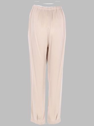 Vince Drawstring Viscose Acetate Trousers - Pink