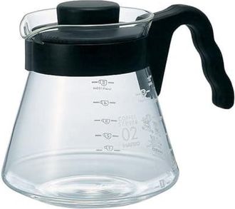 Hario Hario 4977642019126 V60 Coffee Server Carafe 700 ml VCS-02B, Glas, farblos, 17, 3 x 14, 1 x 13 cm