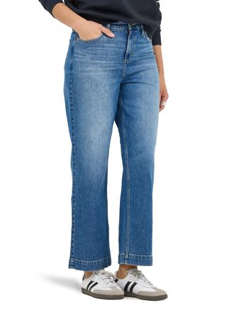 Lee Damen Legendary 26 Wide Leg Crop Jeans, Manifestiert, 46