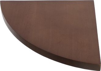 Amosfun ORFOFE Schwebendes Eckregal aus Robustem Massivholz F&auml;cherf&ouml;rmiges Wandregal 18X18cm Vielseitiges Vintage Eckb&uuml;cherregal f&uuml;r Wohnzimmer und Bad