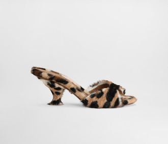 Dolce & Gabbana Leopard-print Keira Mules - Frau Pantoletten Und Mules Print 38.5