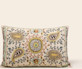 Madura Housse De Coussin Mandana Ecru - GRIS