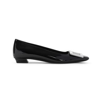 Roger Vivier Schwarze Lackleder Pumps - - Shoes - Damen - Schwarzk - 38 1/2 EU