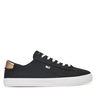 Tommy Hilfiger Sneakers aus Stoff Tommy Hilfiger Vulc Canvas Lace Up Sneaker FW0FW08647 Schwarz