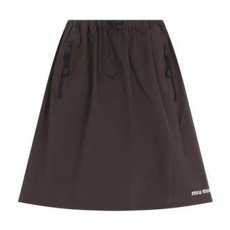 Miu Miu Baumwollrock - - Skirts - Damen - Braun - M