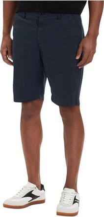 Karl Lagerfeld Homme, Shorts, Bleu, Taille: W35 Shorts en coton bleu fonc&eacute; pour homme