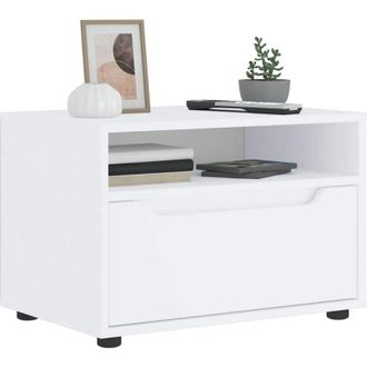 vidaXL Vidaxl - Meuble tv visnes blanc 60x40x38 cm bois dingénierie