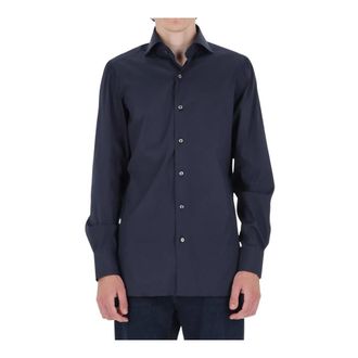 Finamore Napoli Hemd - - Shirts - Herren - Blau - XL