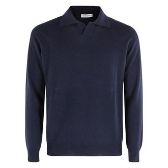 KANGRA Polo Rasata Calata - - Knitwear - Herren - Blau - 3XL
