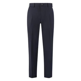 THE (ALPHABET) Wollmischung- ma&szlig;geschneiderte Hose - - Trousers - Herren - Blau - S